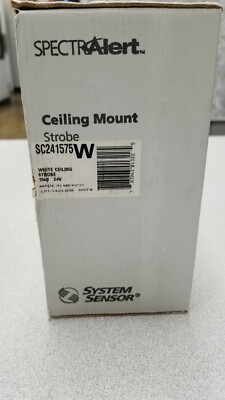 System Sensor SPECTRAlert SC241575W Ceiling Mount White 15 Candela ...