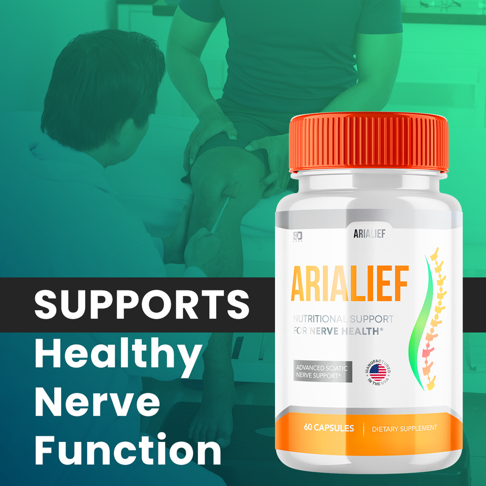 AriaLief Brain Pills - Nerve Health & Cognitive Support Supplement - 60 ...