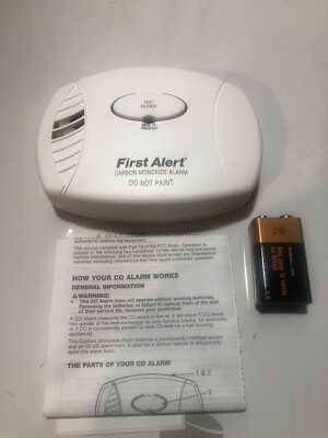Carbon Monoxide First Alert Detector CO400 Included Battery And Manual ...