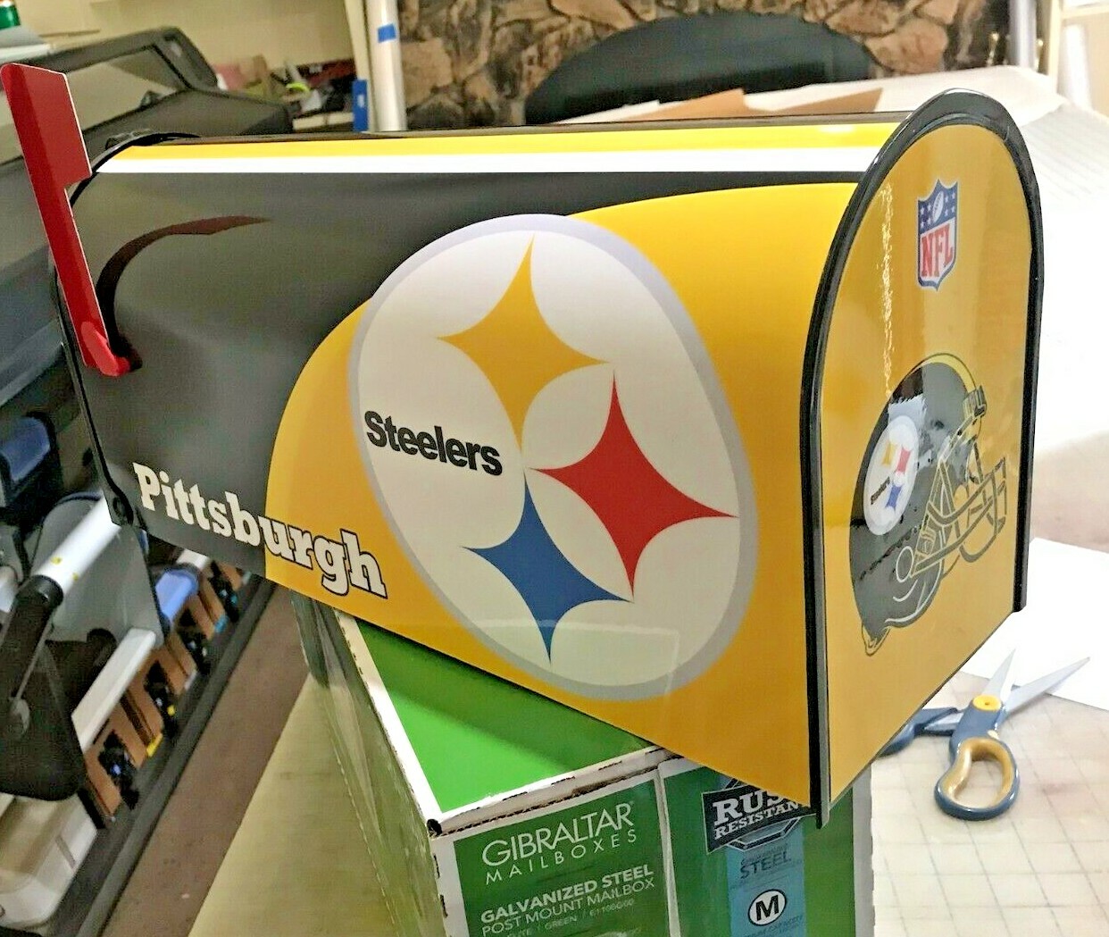PITTSBURGH STEELERS CUSTOM MAILBOX~jersey~hats | eBay