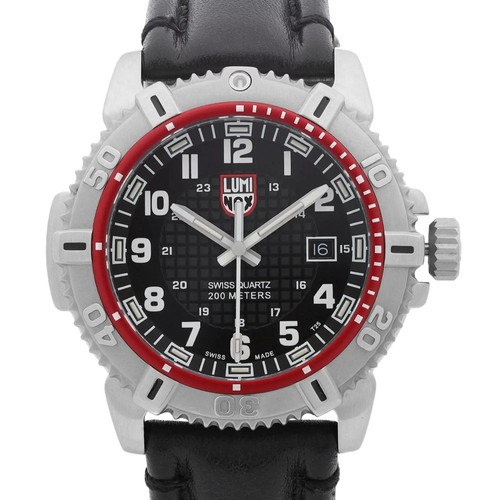 Luminox Modern Mariner 6250 Series Steel Black Dial Quartz Mens Watch ...