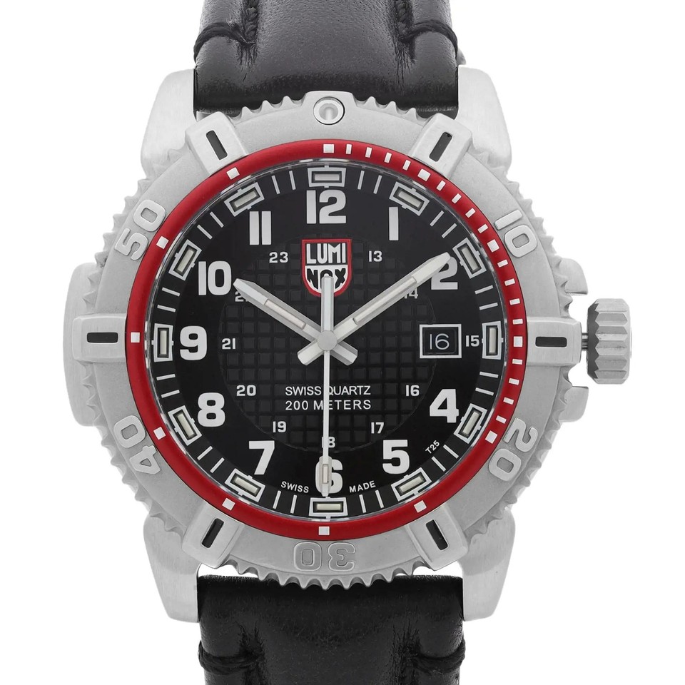 Luminox Modern Mariner 6250 Series Steel Black Dial Quartz Mens Watch ...