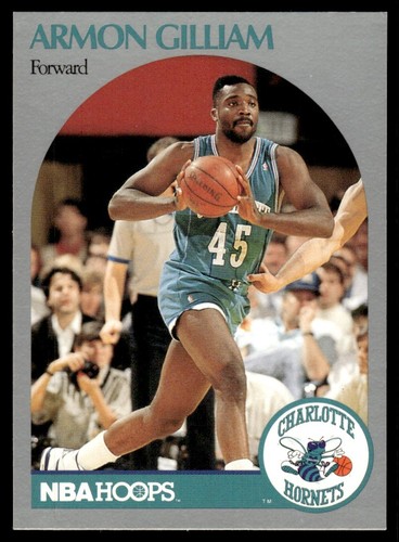 1990 Hoops #54 Armon Gilliam - Charlotte Hornets | eBay