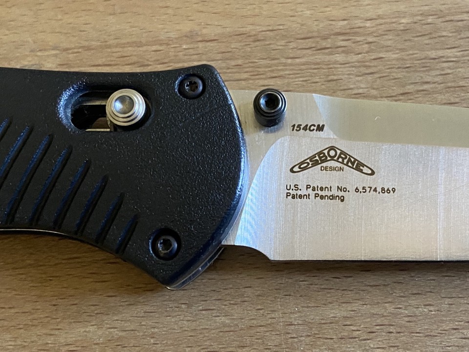 Benchmade 580 Barrage Osborne Assisted Folding Knife 3.6" 154CM Plain ...