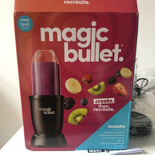 Nutribullet Magic Bullet 200W Motor Base Food Processor Black 0.6L ...