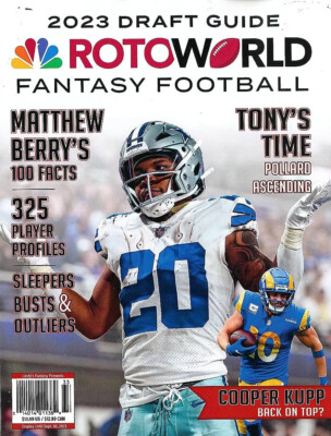 ROTOWORLD MAGAZINE FANTASY FOOTBALL 2023 DRAFT GUIDE LINDY'S SPORTS ...