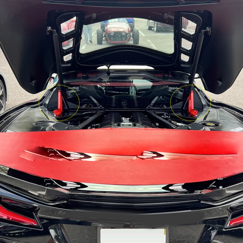 For 2020+ Corvette C8 Z51 Z06 Stingray Red Rear Hatch Supports Brackets ...