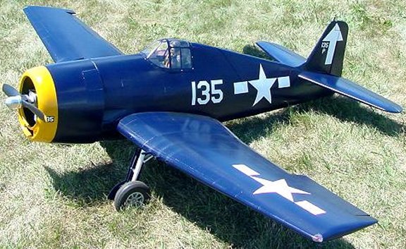 1/5 Scale WWII F6F Hellcat 96" Giant Scale RC Model AIrplane Printed ...