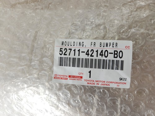 Genuine OEM Toyota 52711-42140-B0 Front Bumper Grille Lower Molding ...