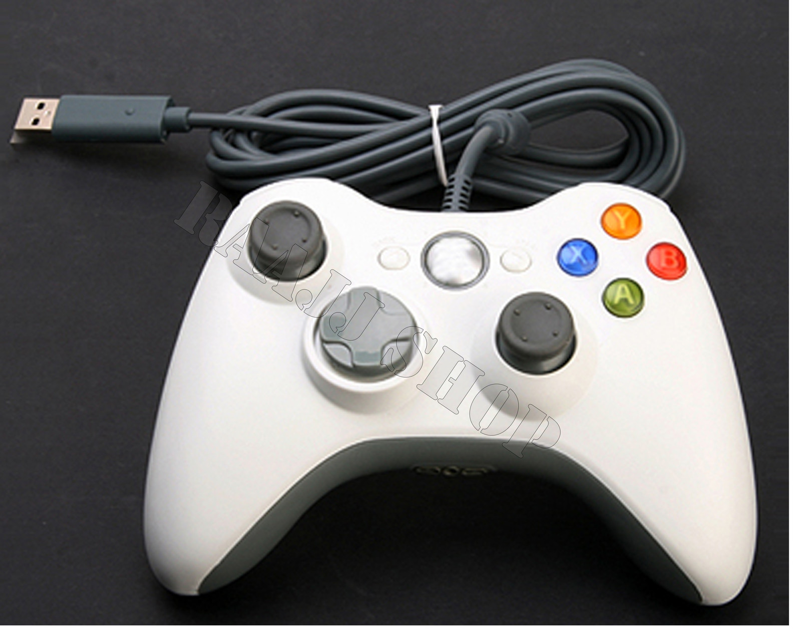Xbox 360 WIRED CONTROLLER BRAND NEW WHITE FOR PC LAPTOP DESKTOP UK FAST ...
