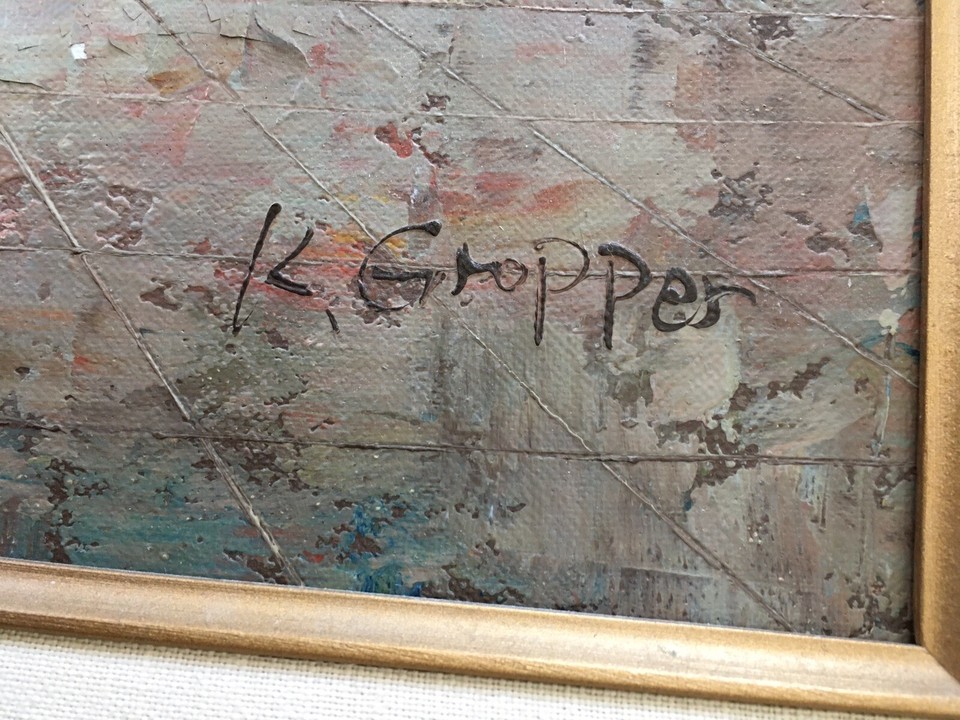 K. Gropper Original Oil Painting | eBay