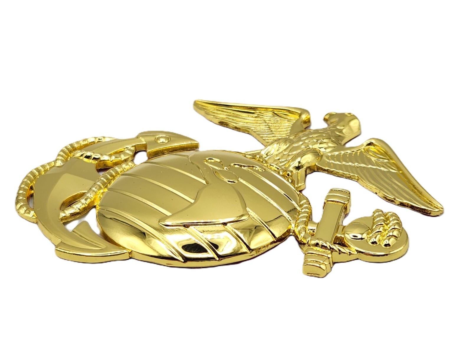 U.S. Marine Corps EGA Gold Metal Auto Emblem 3.25 X 3.25 in (Licensed ...