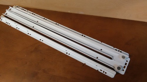 EPOXY COATED DRAWER ROLLER SLIDES 1 PAIR 23'' LONG CABINET PARTS | eBay