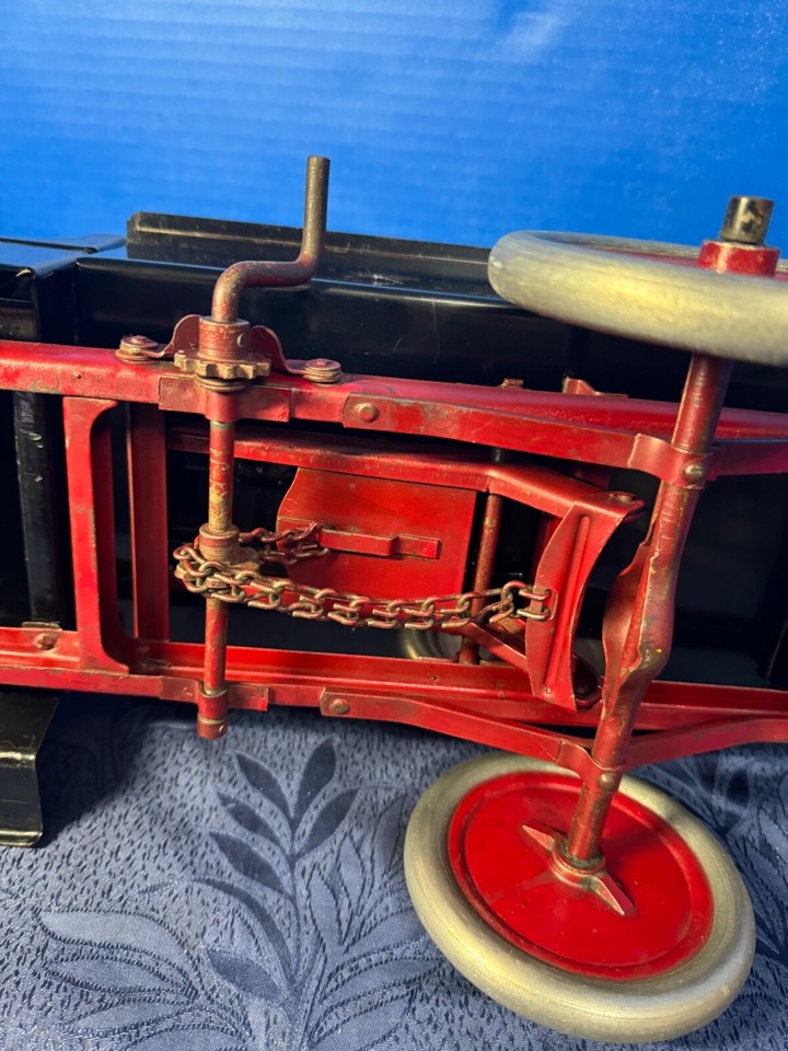 BUDDY L PRESSED STEEL CHAIN LIFT DUMP TRUCK | eBay