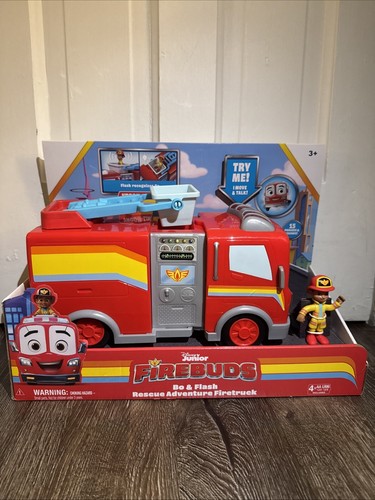 Disney Junior Firebuds Bo & Flash Rescue Adventure Firetruck -Vroom ...