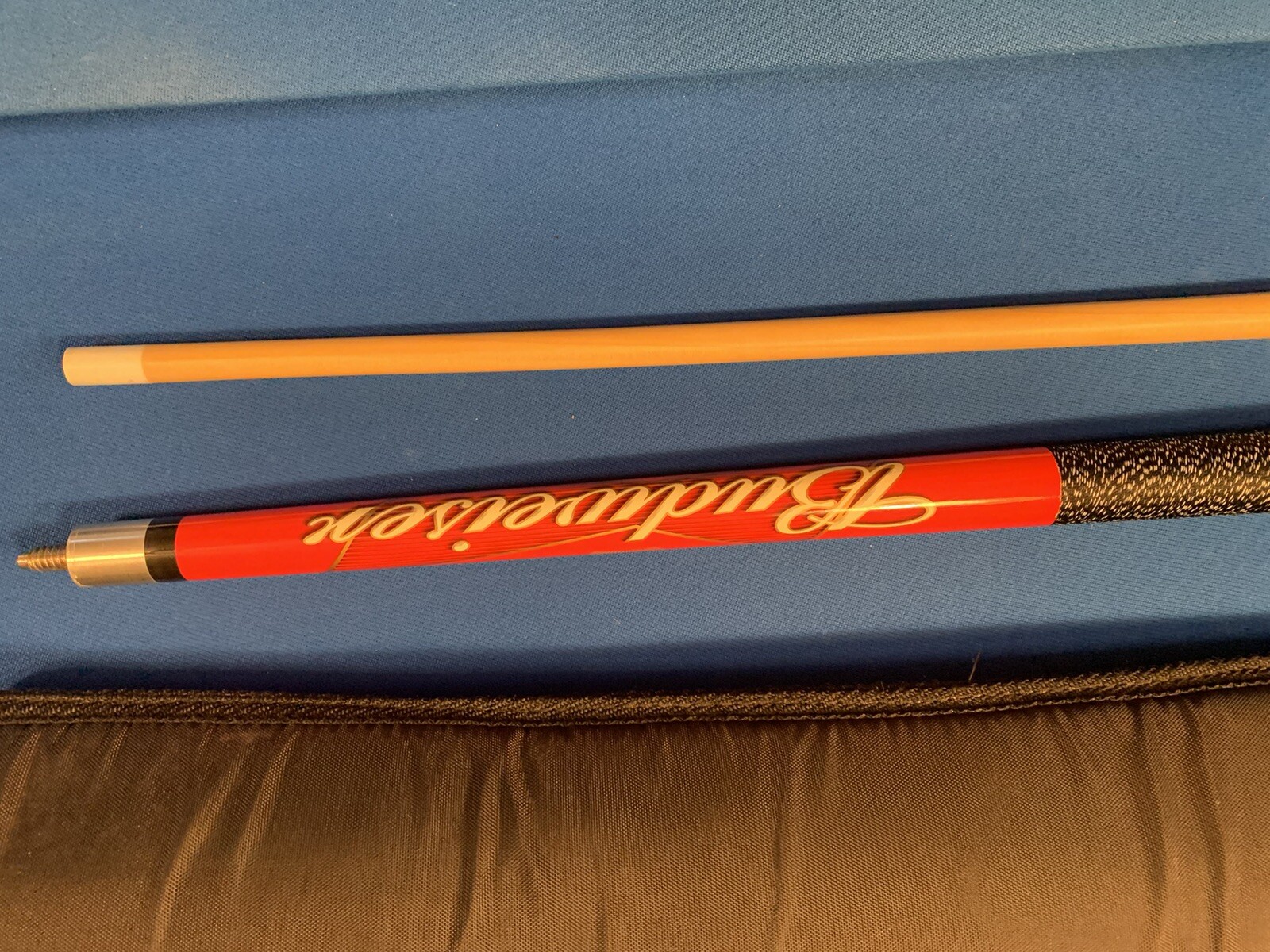 Vintage Budweiser Red Pool Cue, As Is: Might Make A Cool Restoration ...