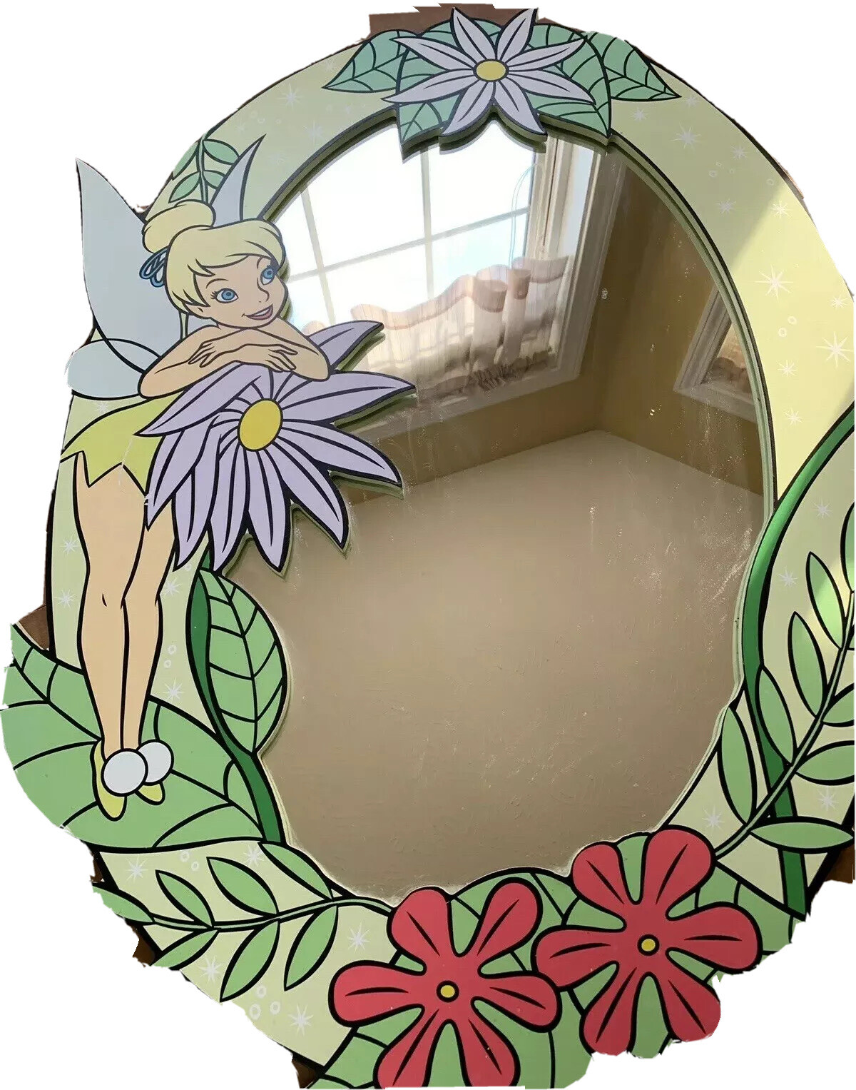 Large Disney Tinkerbell Mirror Wall Mirror Hard to Find | eBay