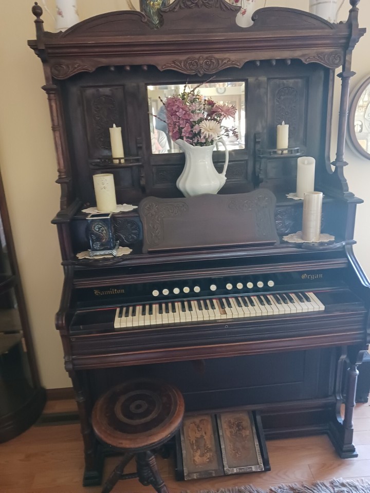Late 1800's -Early 1900's Antique Hamilton Working Pump organ | eBay