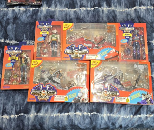 Biker Mice from Mars Nacelle Figures Vehicles Set Throttle Modo Vinnie ...