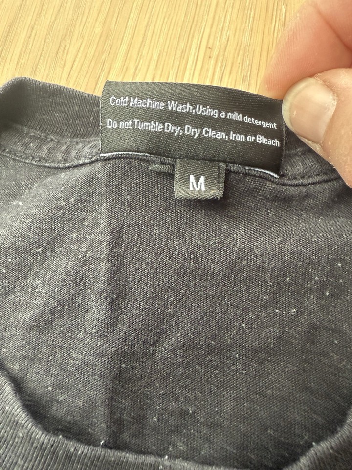 Baslager Mens Black Cotton Logo T-shirt M | eBay UK