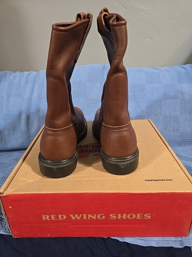 Red Wing Shoes Pecos Boots 1105 Size 6. Brown Leather USA Supersole Oil ...