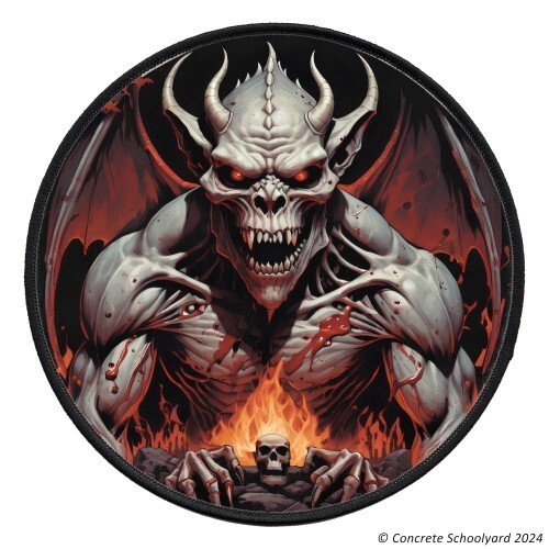 Metal Gargoyle Patch Up to 25cm, Large Iron On Jacket Backpatch, Biker ...