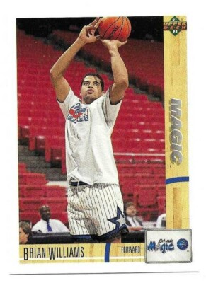BISON DELE BRIAN WILLIAMS 1991-92 UPPER DECK ROOKIE CARD NEAR MINT+ ...