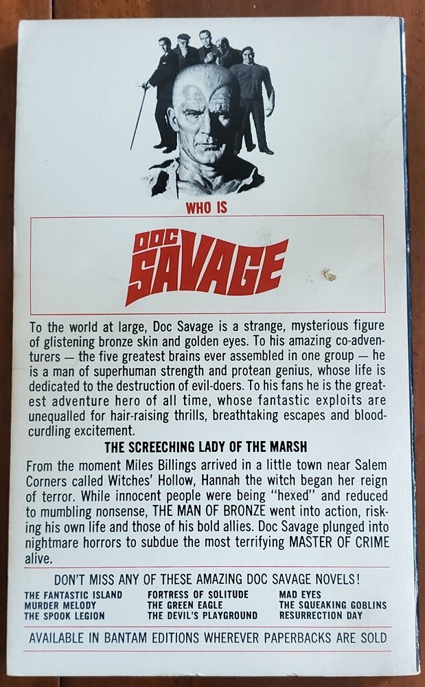 Doc Savage #37: Hex, by Kenneth Robeson - Bantam PBK | eBay