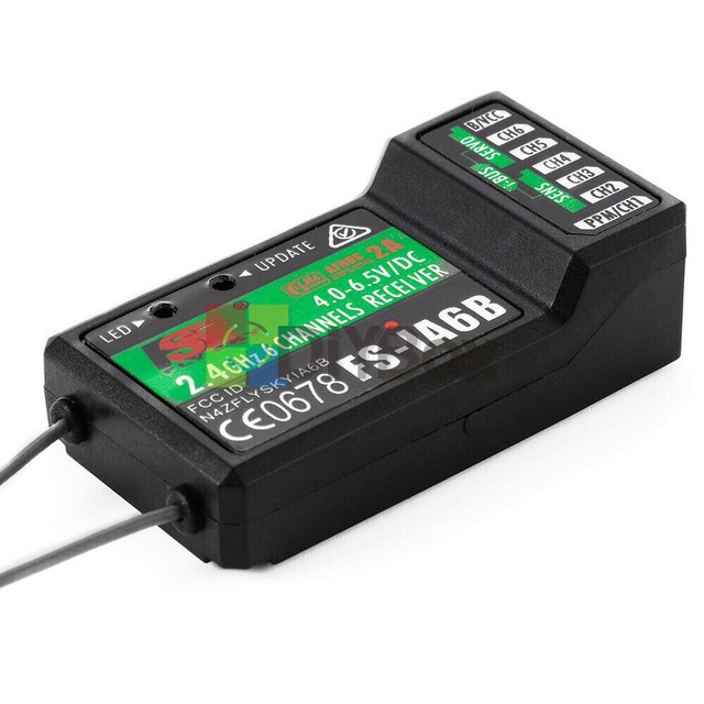 2.4G Flysky FS-iA6B 6CH Channel Receiver PPM Output w/ iBus Port For ...