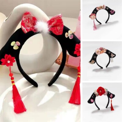 Lady Chinese Qing Dynasty Headband Headdress Hair Hoop Princess ...