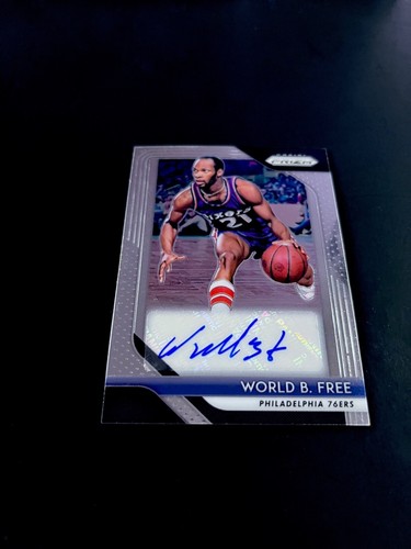 2018-19 Panini Prizm WORLD B. FREE Prizm Auto Autograph 76ers Rare SP ...