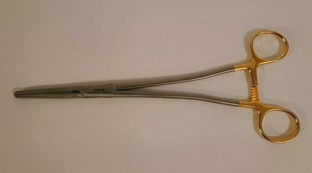 2-cooper Surgical 16075GY Hysterectomy Zeppelin Clamp Strt Curved for ...