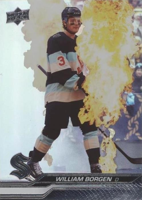 2023-24 Upper Deck Extended Series - William Borgen #621 Silver Foil ...