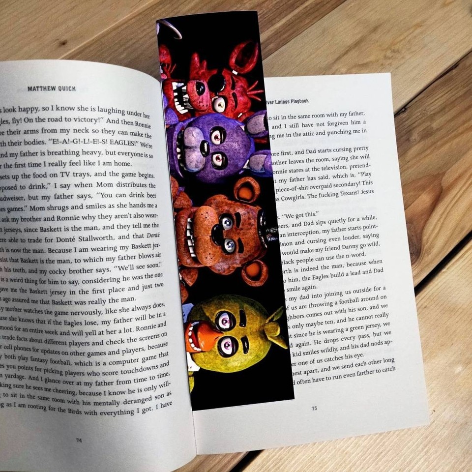 Five Nights at Freddys Bookmark Handmade Game Art Film Horror Movie ...