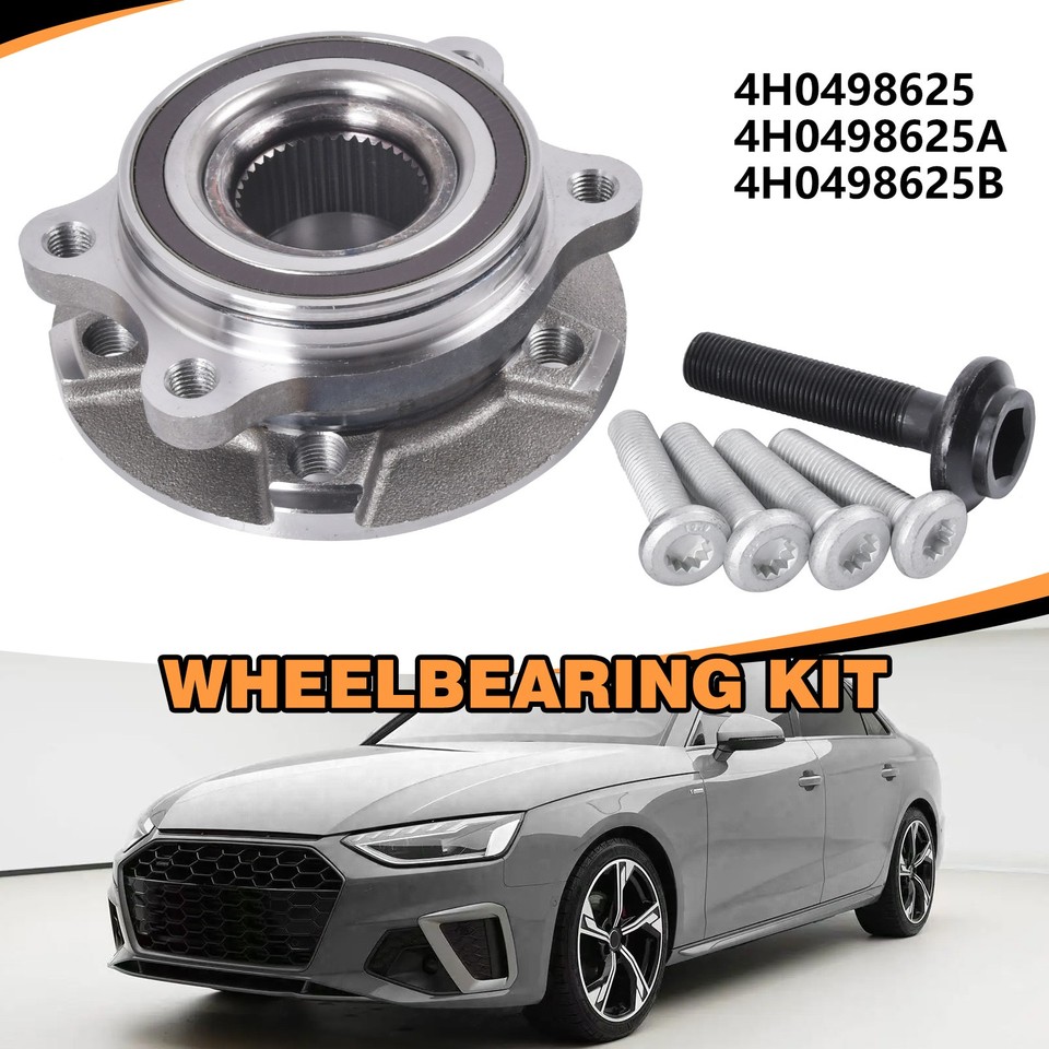 Wheel Hub Flange+Bearing+Bolts Kit For Audi A4 A5 A6 A7 A8 Q5 2.0 TDI ...
