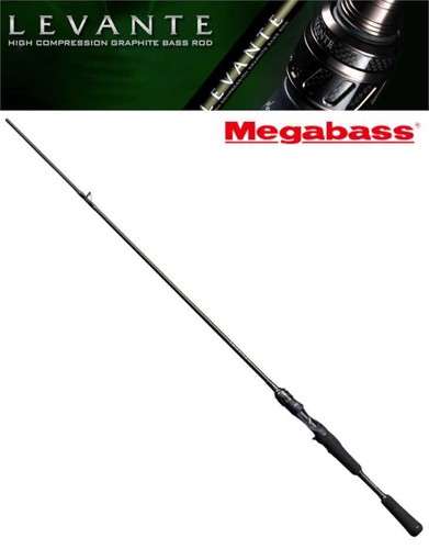 Megabass Bass Fishing Bait Casting Rod 19 LEVANTE JP F4-68LV 2P Fast ...