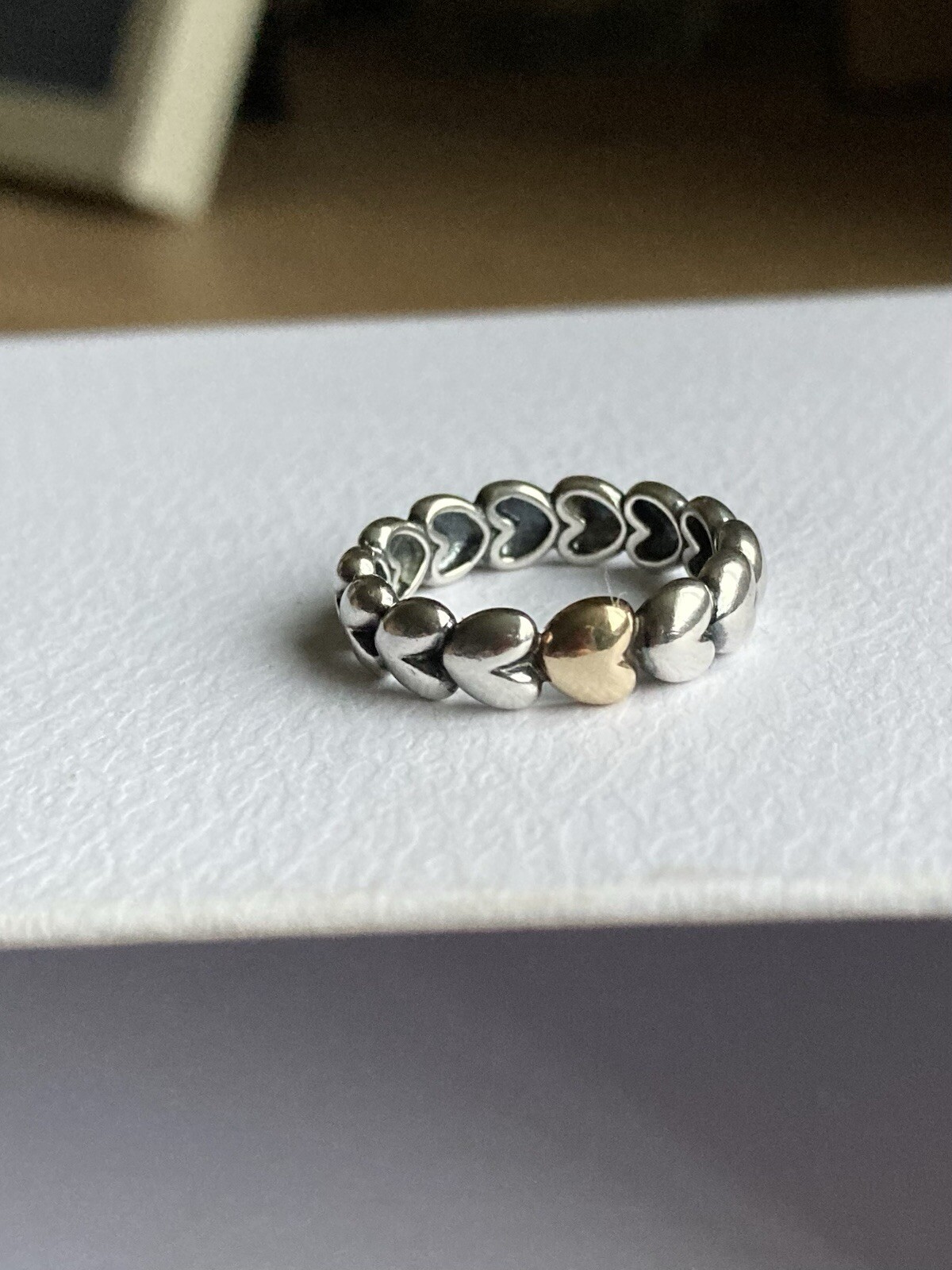 PANDORA Sterling Silver & 14K Gold My One True Love H… - Gem