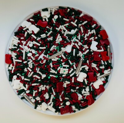 Christmas Stocking Mix Edible Confetti Quins Party Sprinkles- U Pick ...
