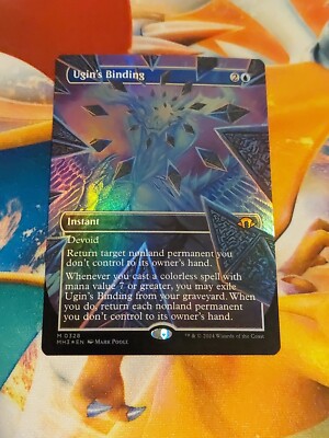 MTG MAGIC Modern Horizons 3: Ugin's Binding (Borderless FOIL) SHIPS NOW ...
