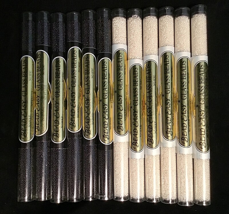 84 VIALS BEAD EASY NO HOLE GLASS BEADS/14 SIX PACKS/13 DIFFERENT COLORS ...