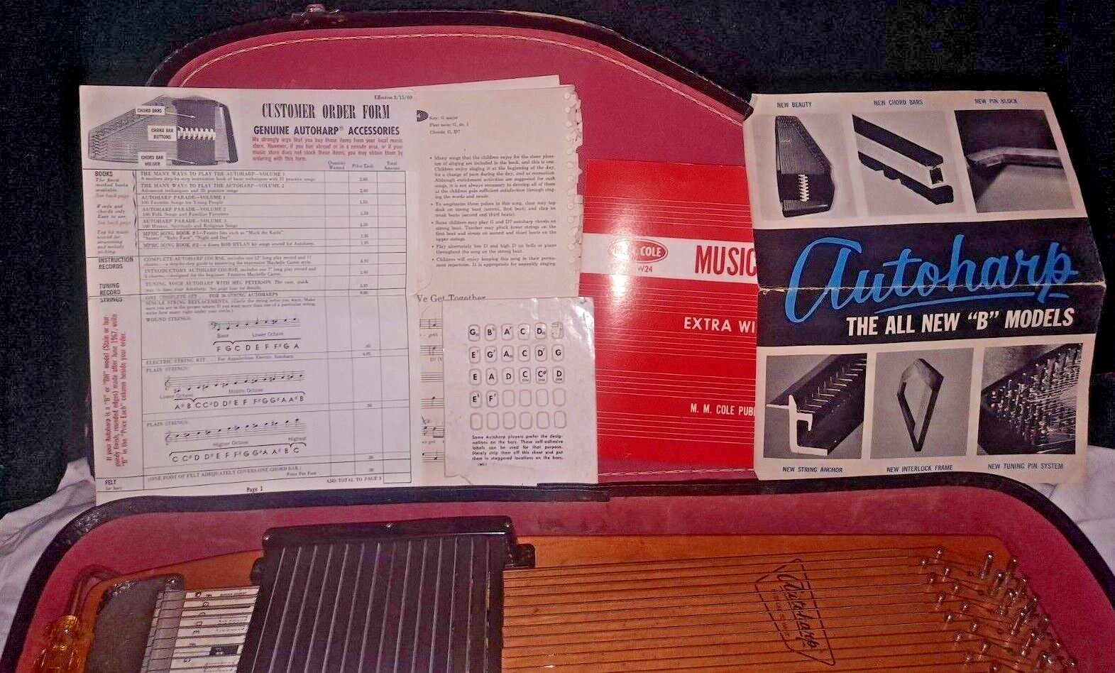 VINTAGE OSCAR SCHMIDT AUTOHARP ?Model B? W/ case | eBay