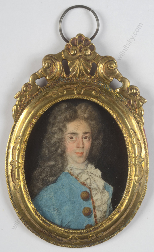 Rosalba Carriera-Circle "Portrait of an aristocrat, allonge wig", 1720/ ...