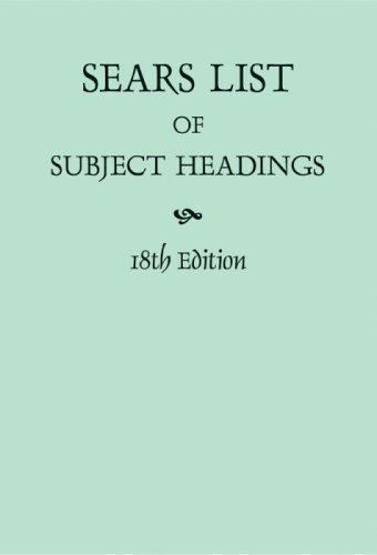 Sears List of Subject Headings by Goodsell, Joan; Sears, Minnie Earl ...