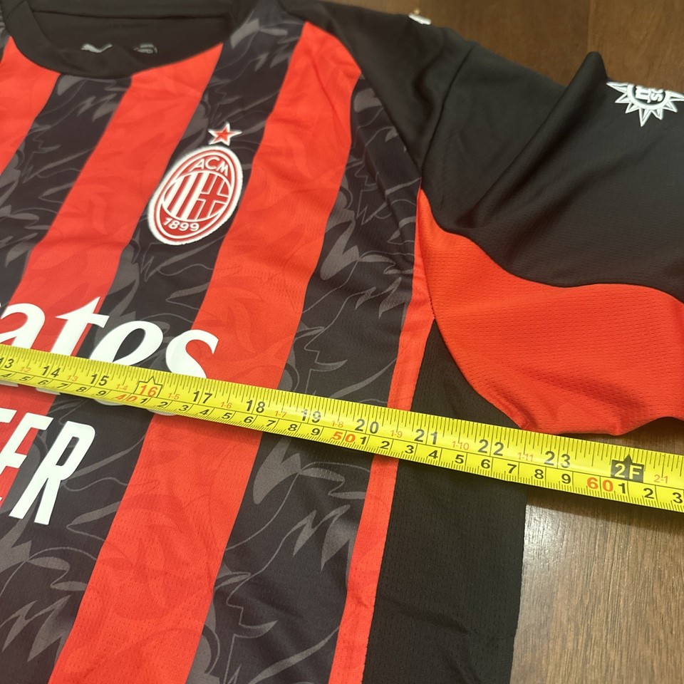 AC Milan 2025/26 Luka Modric #14 Jersey Men’s Home Kit Fits Extra Large ...