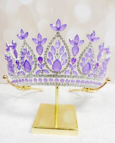 Purple gemstone crown, princess crown, birthday party crown, Victorian ...