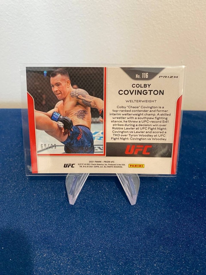 2021 Panini Prizm UFC Orange Prizm /99 Colby Covington #116 | eBay