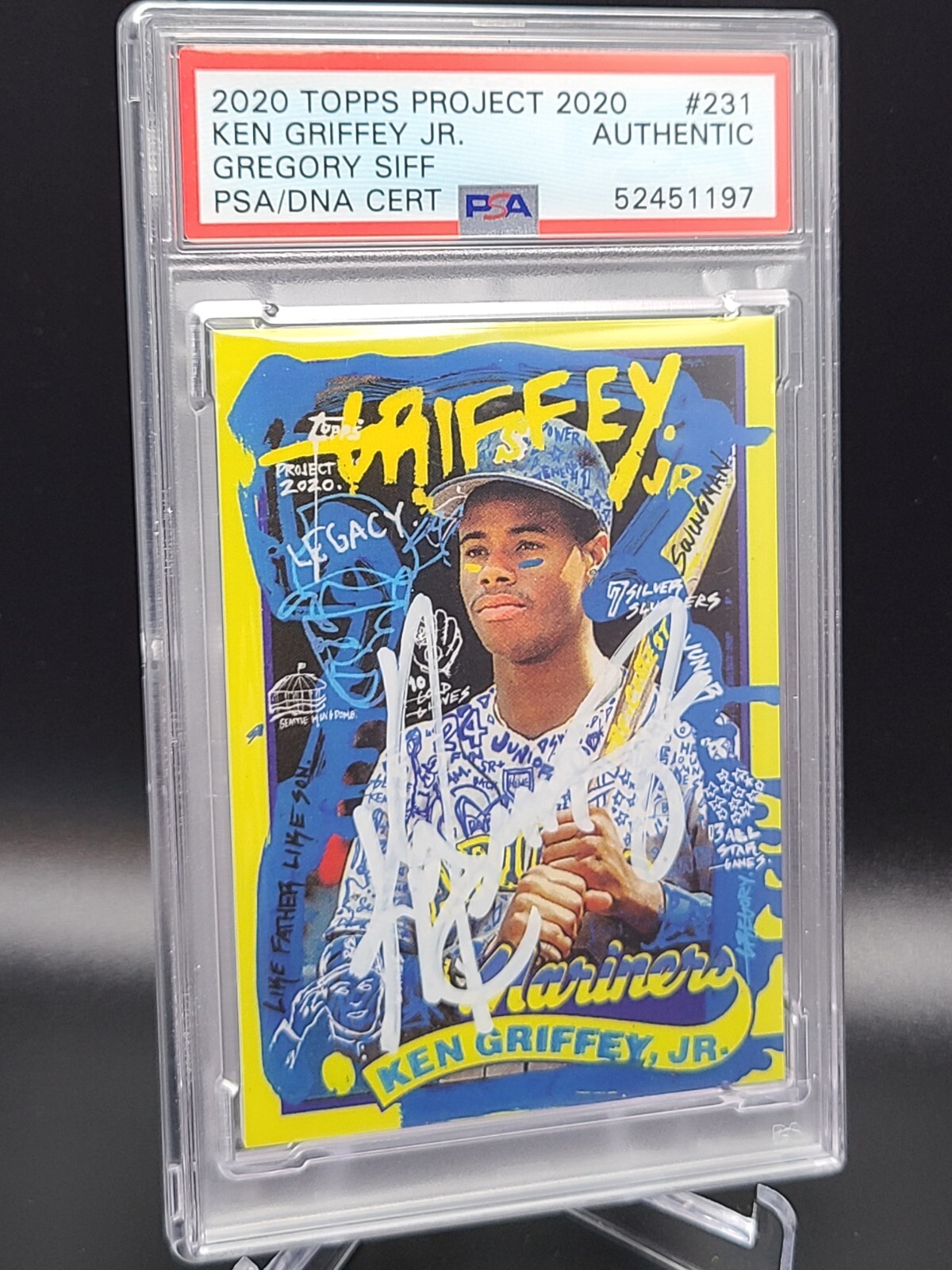2020 Topps Gregory Siff Project 2020 Ken Griffey Jr. Auto Card PSA ...