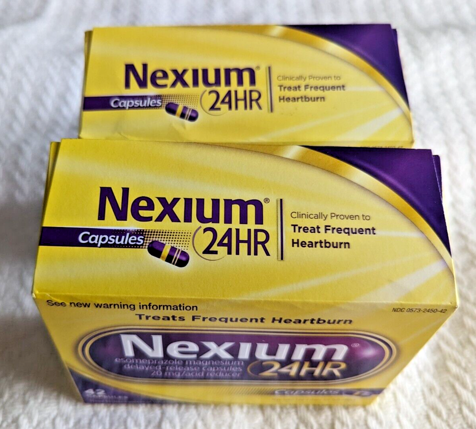 Nexium 24hr Esomeprazole 20 mg Acid Reducer 84 Capsules EXPIRES: JUNE ...