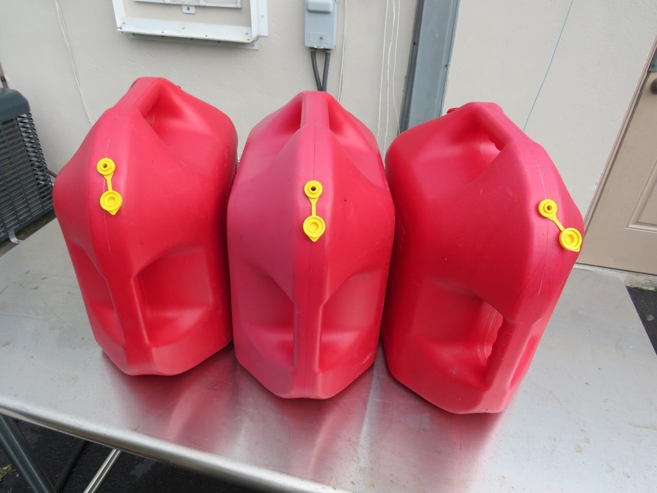 (3 Pack) Blitz Triple - 5 Gallon Gas Cans - Model #50833 - !!! | eBay