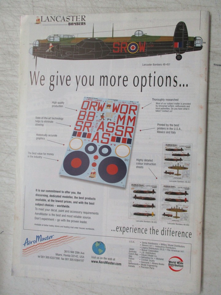 SCALE AVIATION MODELLER INTERNATIONAL UK MAGAZINE JUNE 1999 AUGSBURG ...